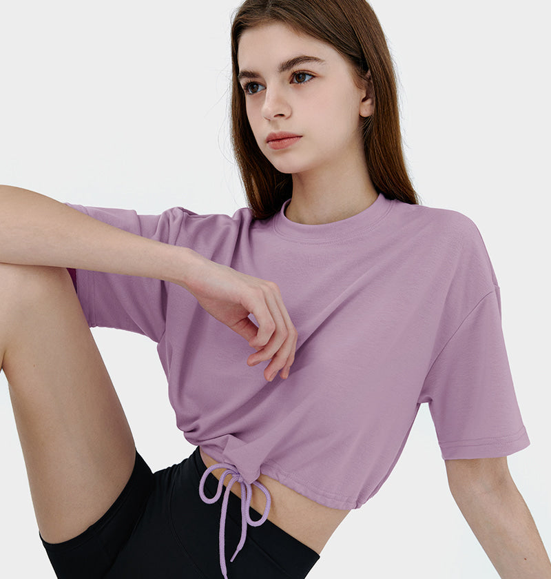 Eunice Crop String Short Sleeve – Sesamism